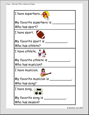 All About Me – Abcteach