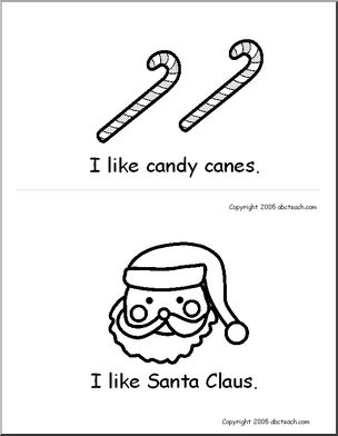Early Readers: “I like..” Series (Christmas theme) – Abcteach