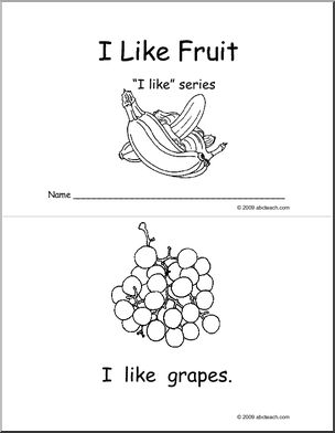 Early Reader: “I like… ” (fruit – color) – Abcteach