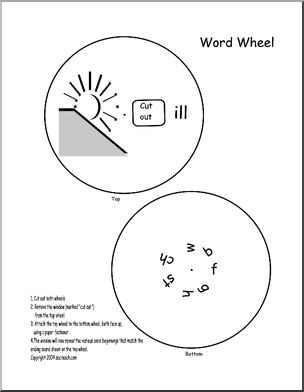 Word Wheel: Silent Blend MB – Abcteach