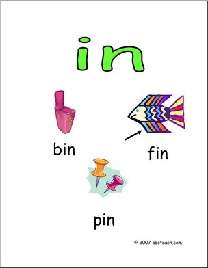 Word Family – OOK Words Poster – Abcteach