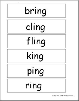 “ing” words’ Word Wall – Abcteach