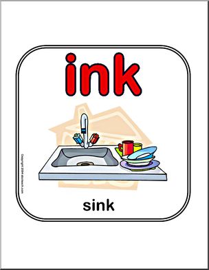 Word Family – INK words (version 2) Sign – Abcteach