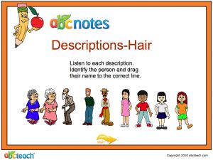 Flashcards: Description Vocabulary (ESL) – Abcteach