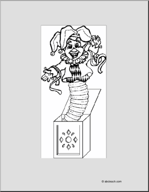 Coloring Page: Jack in the Box – Abcteach