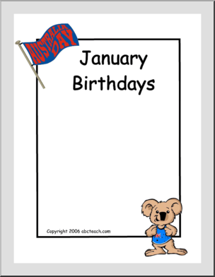 Bookmarks: January – Abcteach