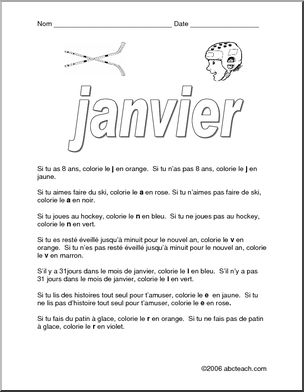 French: Glyphe–janvier – Abcteach