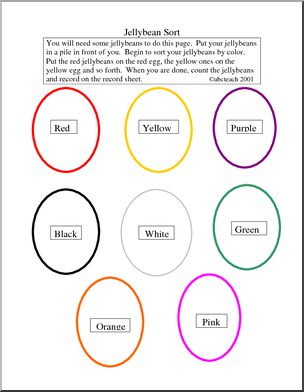 Sorting: Jellybeans – Abcteach