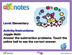 Interactive: Notebook: Math – Number Sense (kdg) – Abcteach