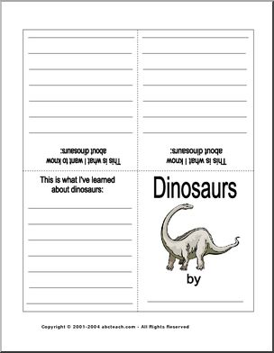 KWL: Dinosaurs (booklet, b/w) – Abcteach