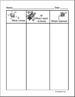 KWL: Space, Solar System – Abcteach