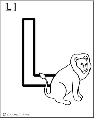 Coloring Page: Alphabet- L – Abcteach