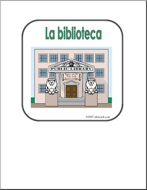 Spanish: Poster – “La Biblioteca” (elementaria) – Abcteach