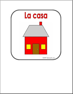 Spanish: Poster – “La Casa” (elementaria) – Abcteach