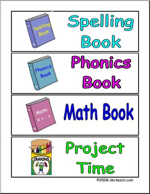 Daily Schedule Cards: Pictures Set 40 (color) – Abcteach