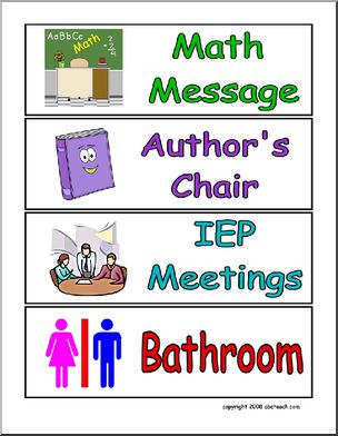 Daily Schedule Cards: Pictures Set 37 (color) – Abcteach