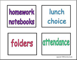 Labels: Classroom Items (set 18) – Abcteach