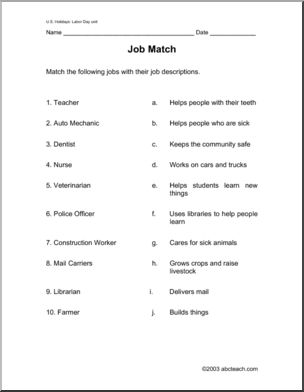 Labor Day – Abcteach