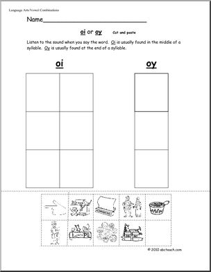 Phonics: Vowel Combinations oi-oy Activities (primary) – Abcteach