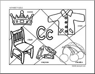 Letter Puzzle: Letter C (set) – Abcteach