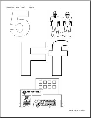 Beginning Sounds Poster: Letter F – Abcteach
