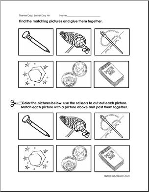 Matching: Letter N – Abcteach