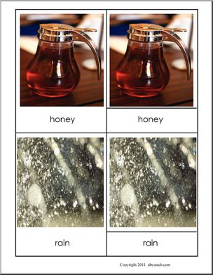 Montessori: Three-Part Matching Cards: Indoor/Outdoor – Abcteach