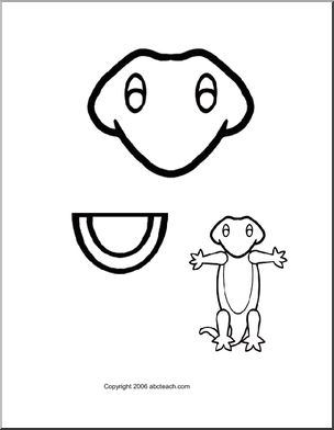 Paper Bag Puppet: Animal – Lizard – Abcteach