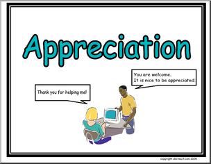 Poster: Life Skills – Appreciation – Abcteach