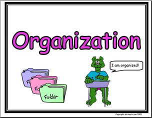Poster: Life Skills – Organization – Abcteach