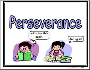 Poster: Life Skills – Perseverance – Abcteach