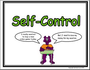 Poster: Life Skills – Self-Control – Abcteach