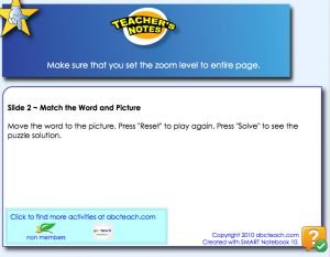 Interactive: Notebook: Phonics: Letter “M” (Match) – Abcteach