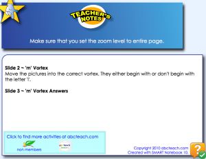 Interactive: Notebook: Phonics: Letter “M” (Sort) – Abcteach