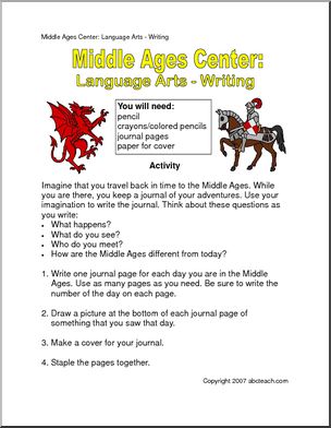 Writing Prompt: Medieval Diary (upper elem) – Abcteach