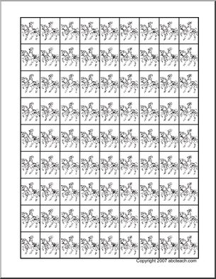 Medieval Knights (b/w) Counters – Abcteach