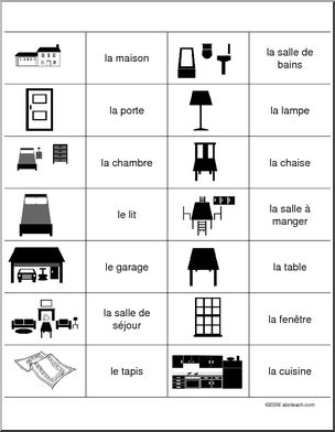 French: Association de vocabulaire d’immobilier – Abcteach