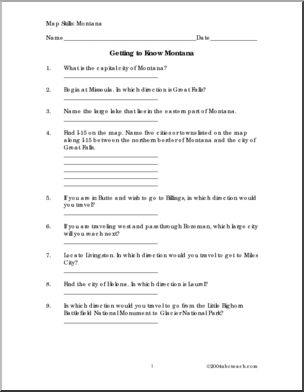 Montana – Abcteach