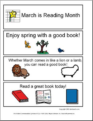 Bookmarks: March – Abcteach