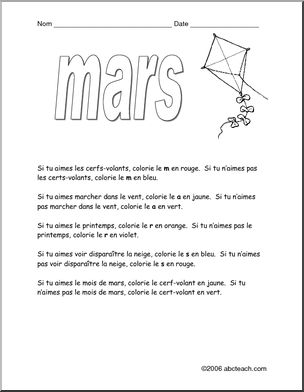 French: Glyphe–mars – Abcteach