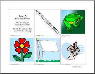 Matching Game: Initial Letter F – Abcteach