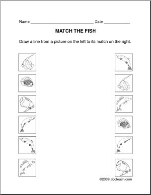 Trace and Color: Fish – Abcteach