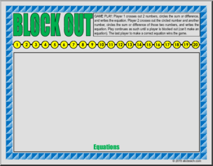 Math Game: Block Out (color) – Abcteach