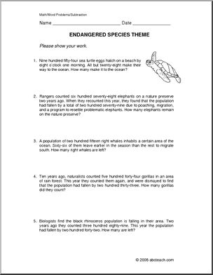 Problem Solving/Word Problems – Page 2 – Abcteach