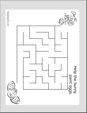 Maze: Winter (easy) – Abcteach