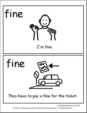 Fine Homonym – Abcteach