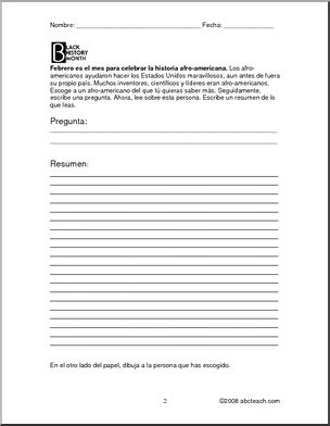 Spanish: Diario de febrero (elementaria) – Abcteach