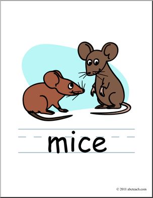 Clip Art: Basic Words: Mouse B&W (poster) – Abcteach