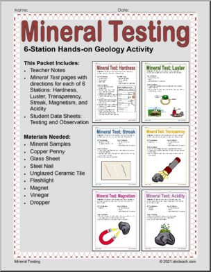 Mineral Testing: Hands-on activity (upper elem/middle) – Abcteach