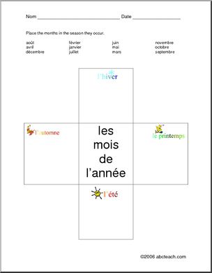 French: Months/Seasons – Abcteach